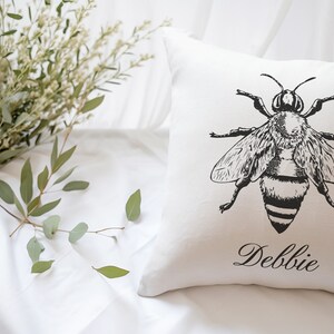 Custom Honey Bee Pillow Bee Gift for Honey Bee Lover Kid Nursery Bee ...