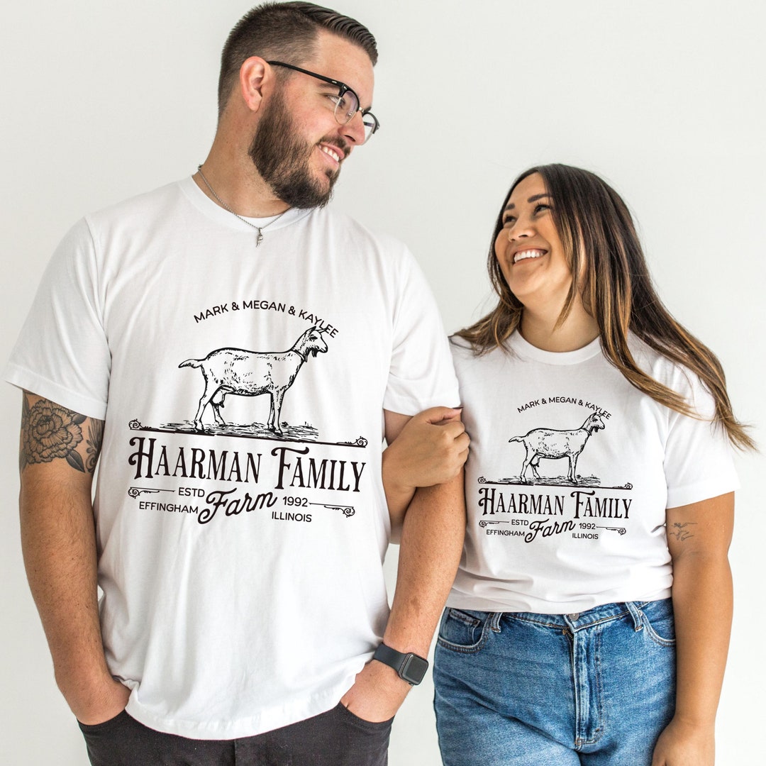 Personalized Goat Tshirt Goat Farm Group Shirt Goat Matching T-shirt ...
