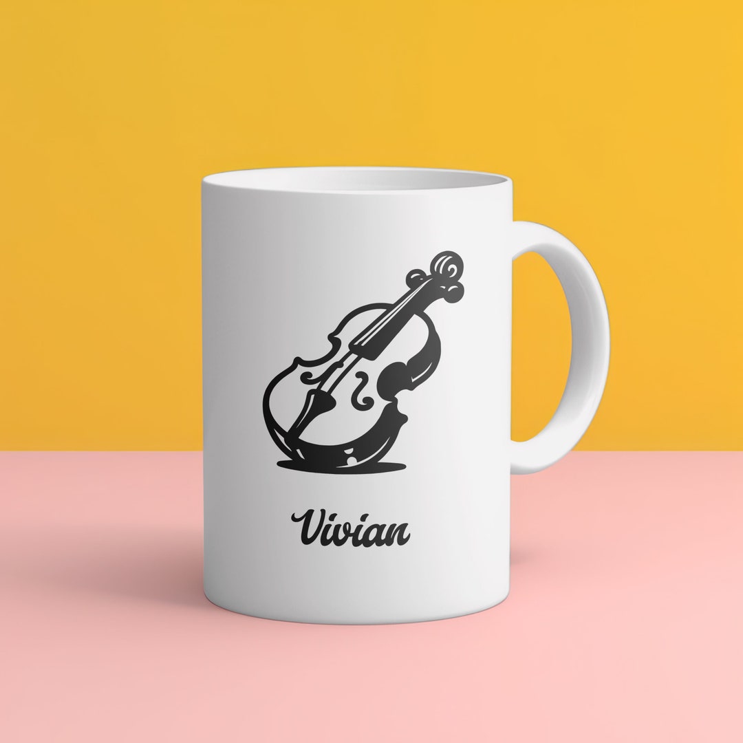 Personalized Violin Mug Violin Gift for Teacher Violin Lover Mug Violin ...