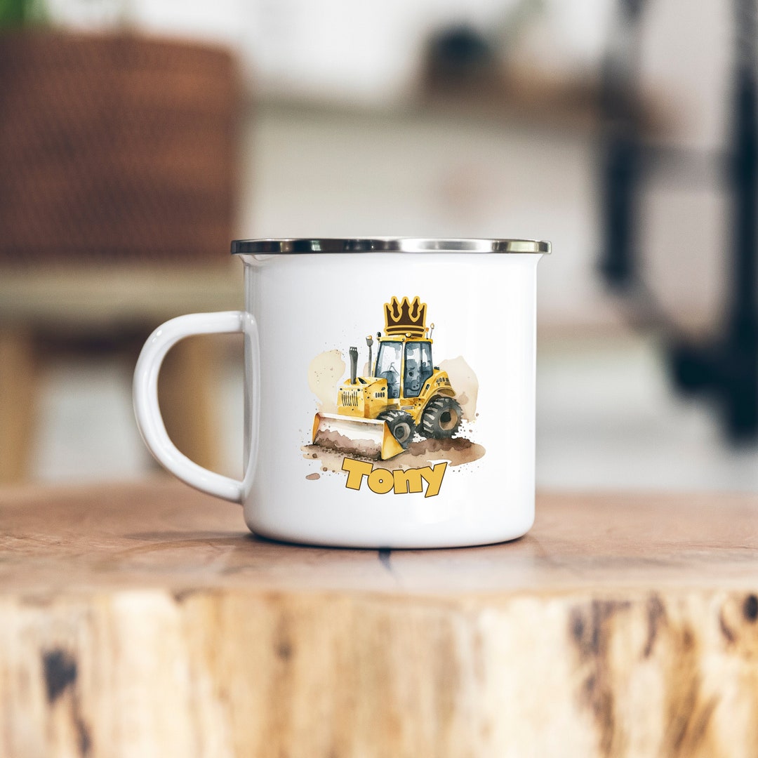 Custom Tractor Mug Boy Tractor Gift for Kid Birthday Tractor Party ...