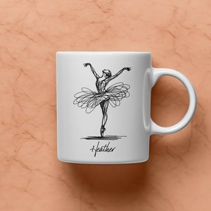 Custom Ballet Dancer Gift for Dance Mom Mug Dancing Lover Gift Ballet ...