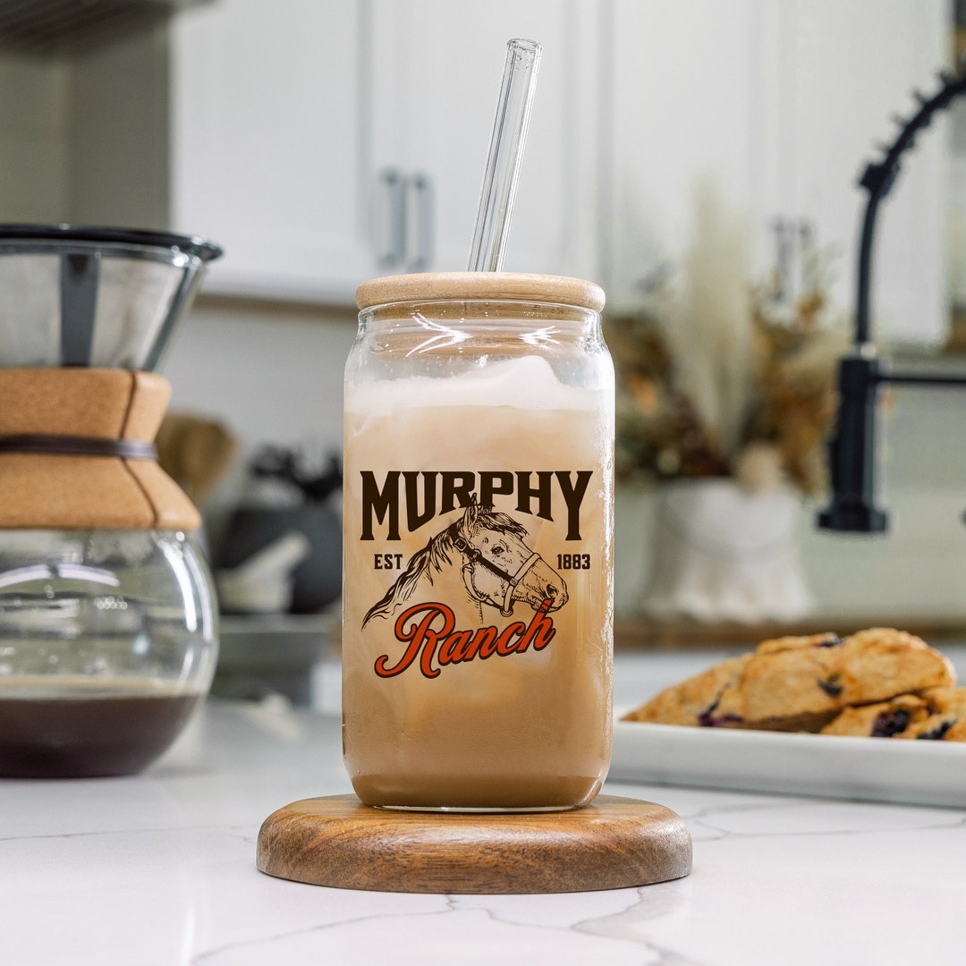 Custom Horse Ranch Glass Cup: Personalized Family Ranch Gift - Etsy