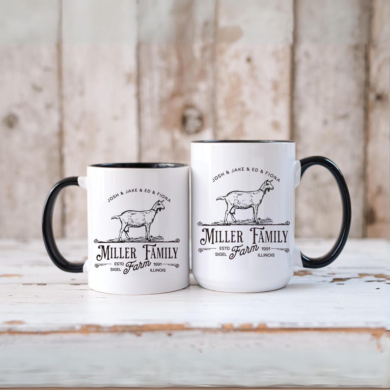 Custom Goat Mug Goat Farm Family Gift Farm Life Gift Greatest of All ...
