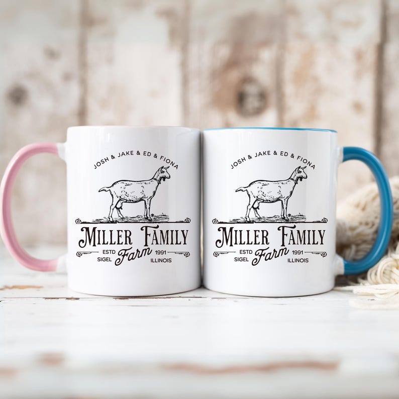 Custom Goat Mug Goat Farm Family Gift Farm Life Gift Greatest of All ...