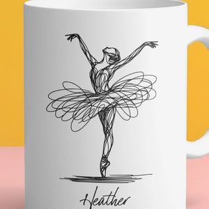 Custom Ballet Dancer Gift for Dance Mom Mug Dancing Lover Gift Ballet ...