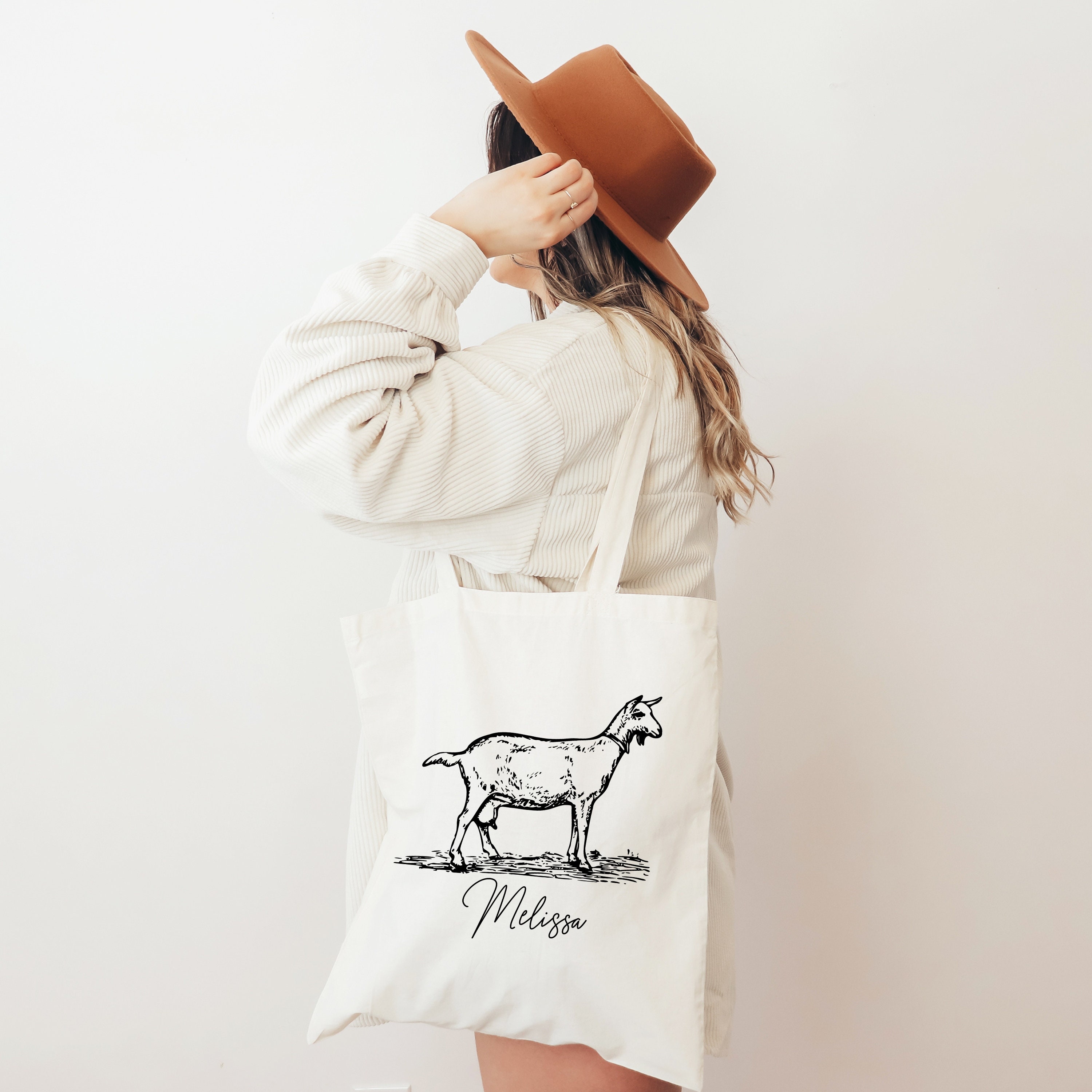 Custom Goat Tote Bag for Goat Lover Gift Farmer Life Bag for - Etsy