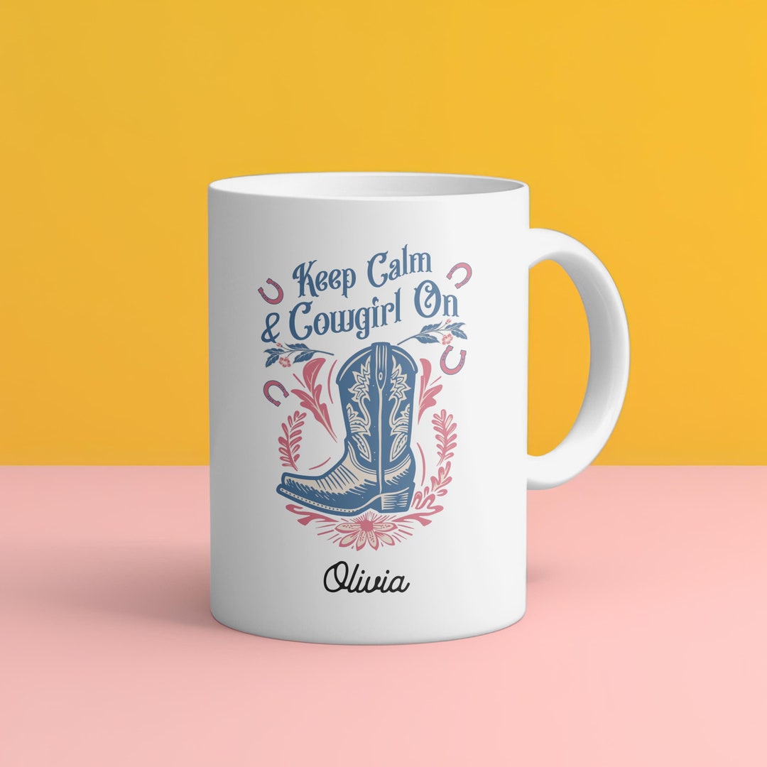 Personalized Cowgirl Boot Mug: Western Wild West Decor - Etsy