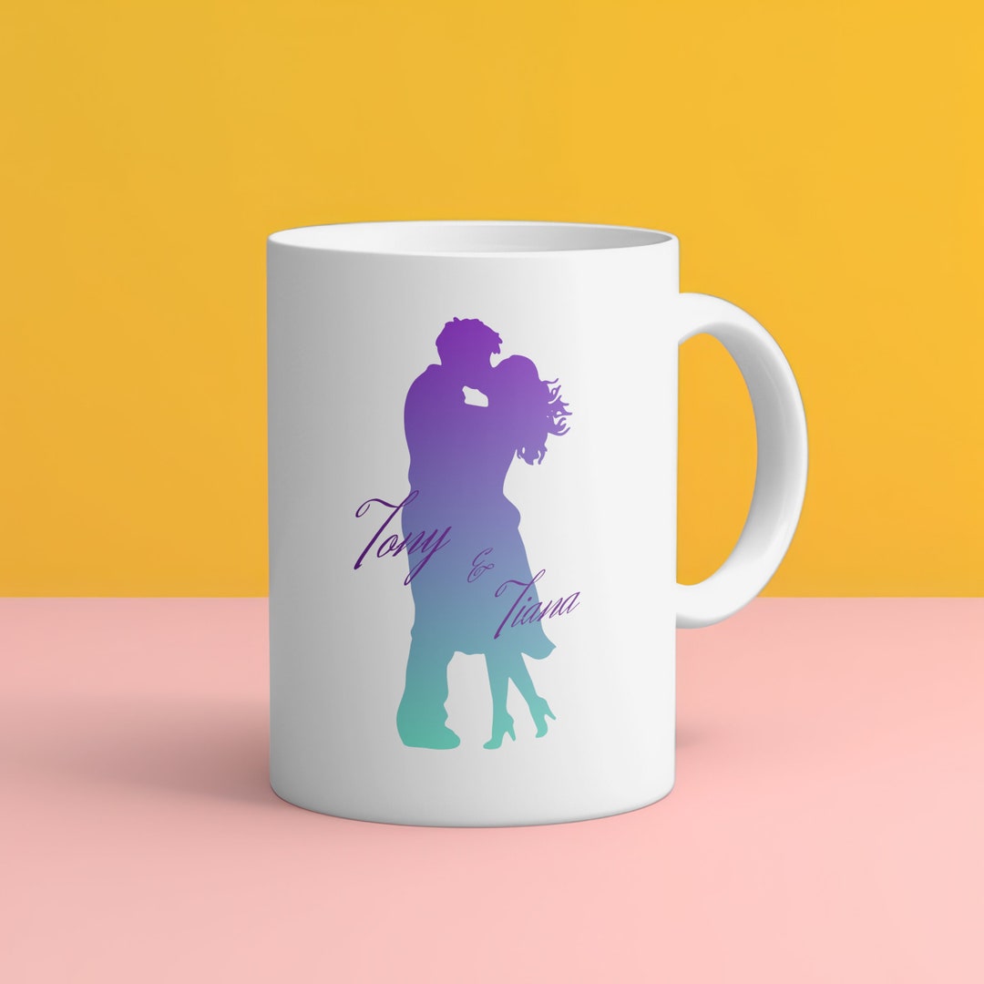 Custom Couple Mug Set With Name Valentines Day Gift for Couple Newlywed ...