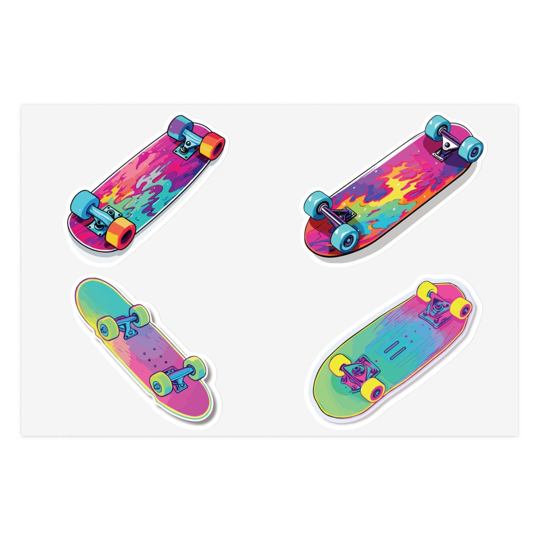 Back to School Skateboard Sticker Sheet - Etsy