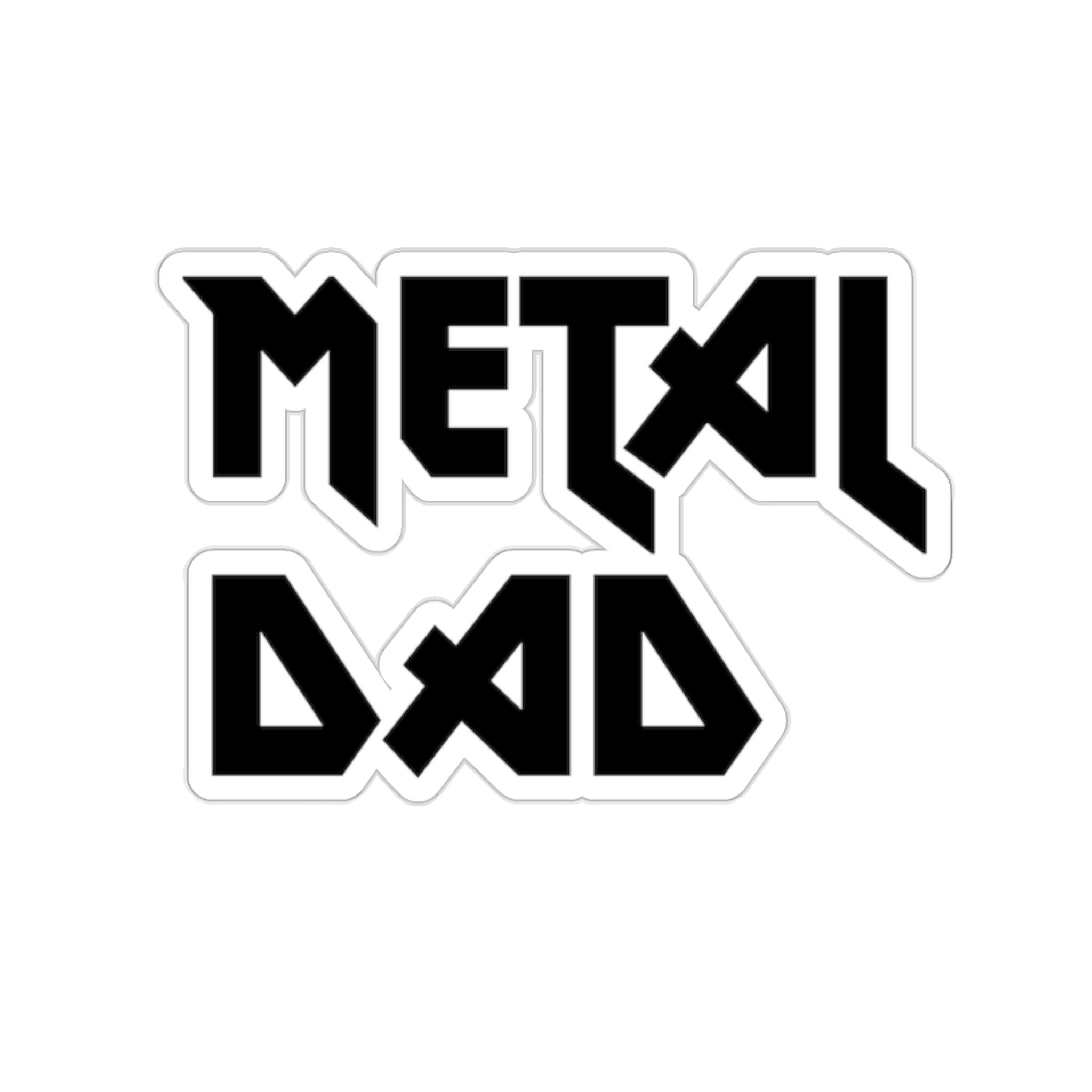 Metal Dad Sticker - Etsy