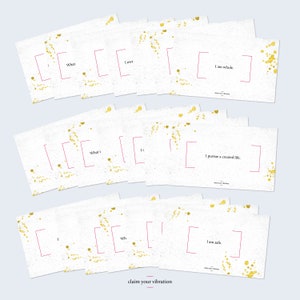 Affirmative Cards, Affirmation Poster Set, Affirmative Gift, Printable ...