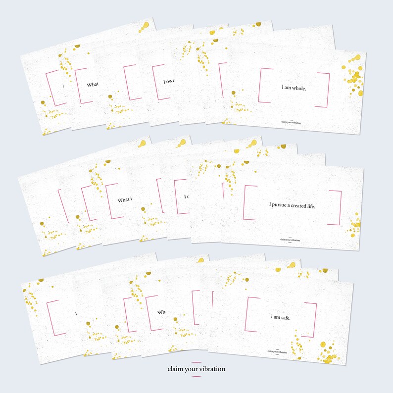 Affirmative Cards, Affirmation Poster Set, Affirmative Gift, Printable ...