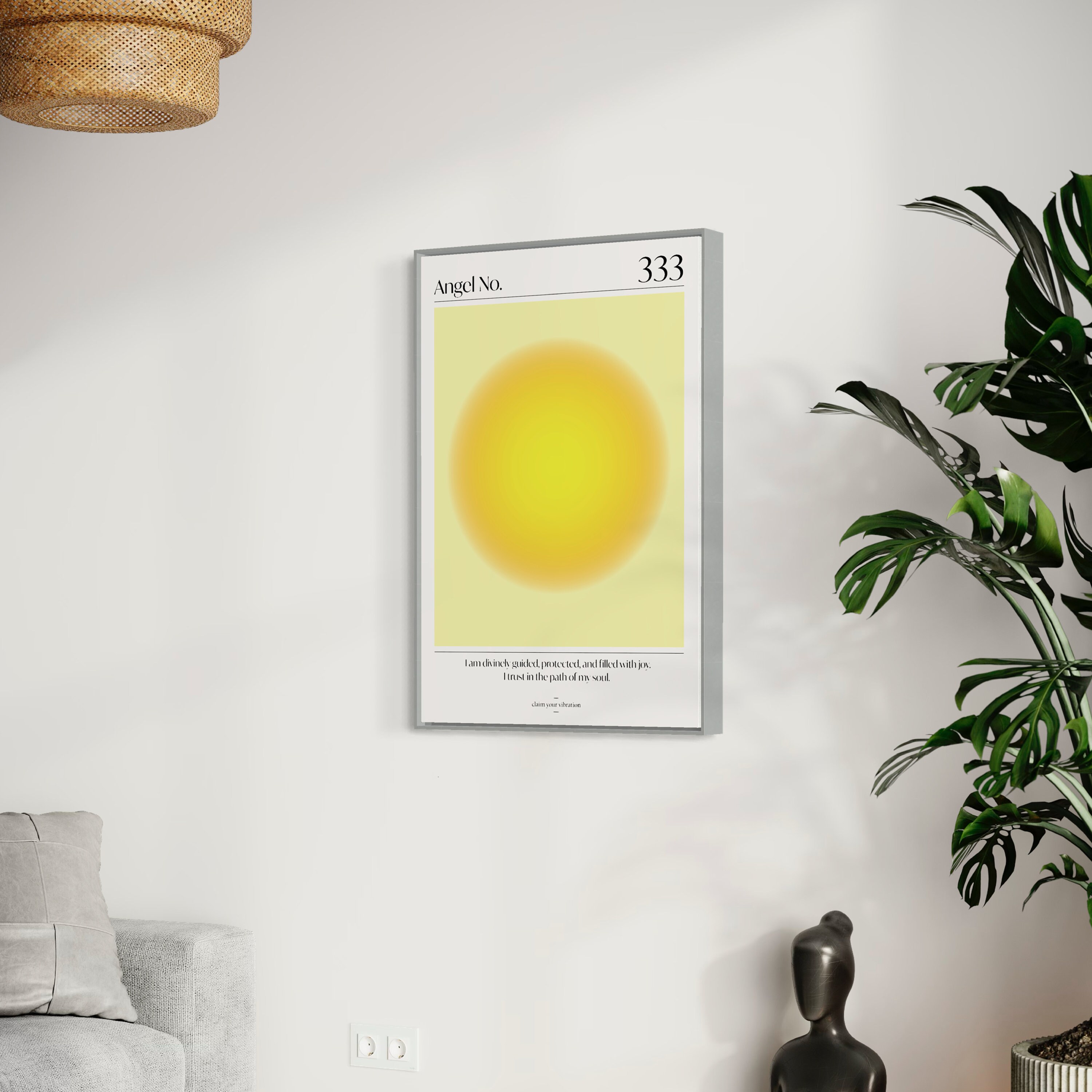 Angel Number 333 Aura Poster Instant Printable Download - Etsy