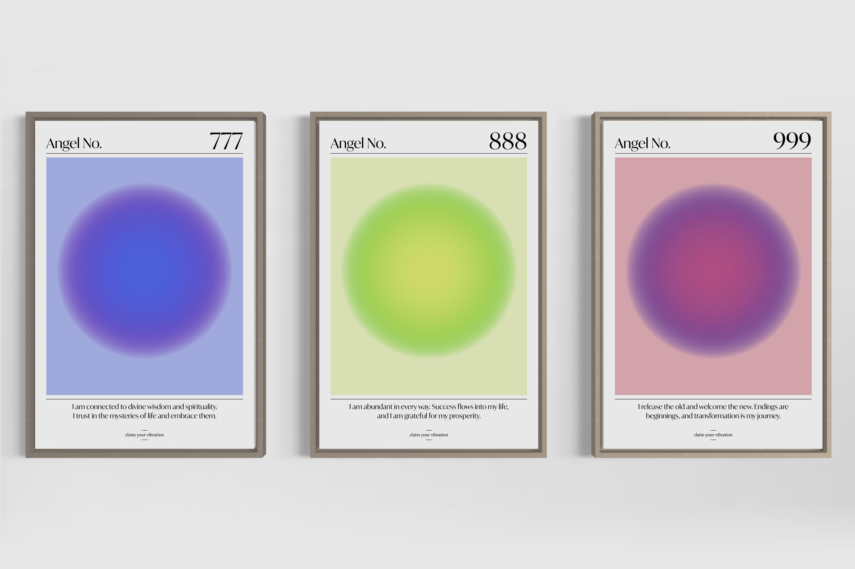 Angel Numbers, Aura Poster Print, Trendy Preppy Wall Art, Spiritual ...