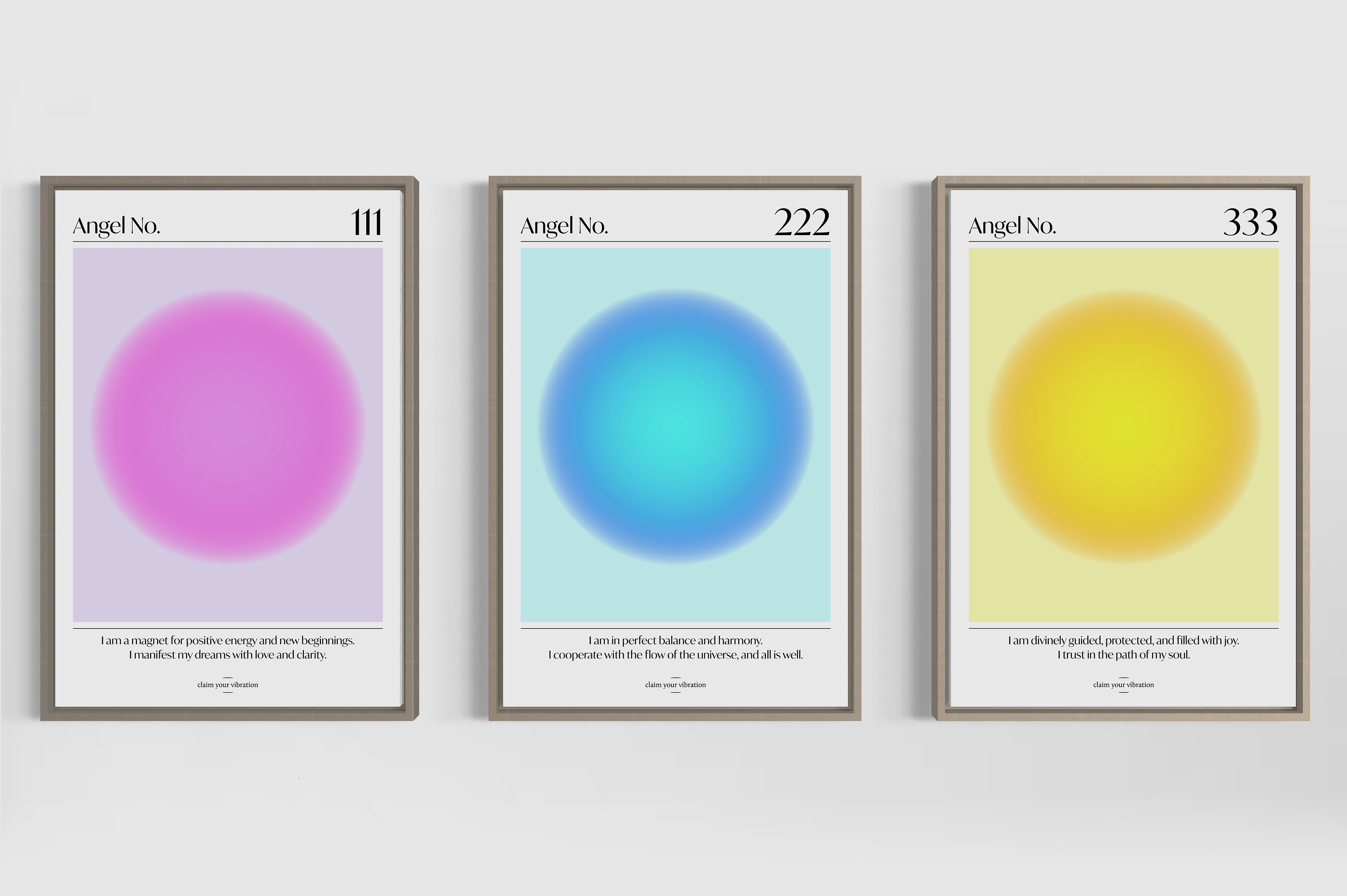 Angel Numbers, Aura Poster Print, Trendy Preppy Wall Art, Spiritual ...