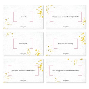 Affirmative Cards, Affirmation Poster Set, Affirmative Gift, Printable ...