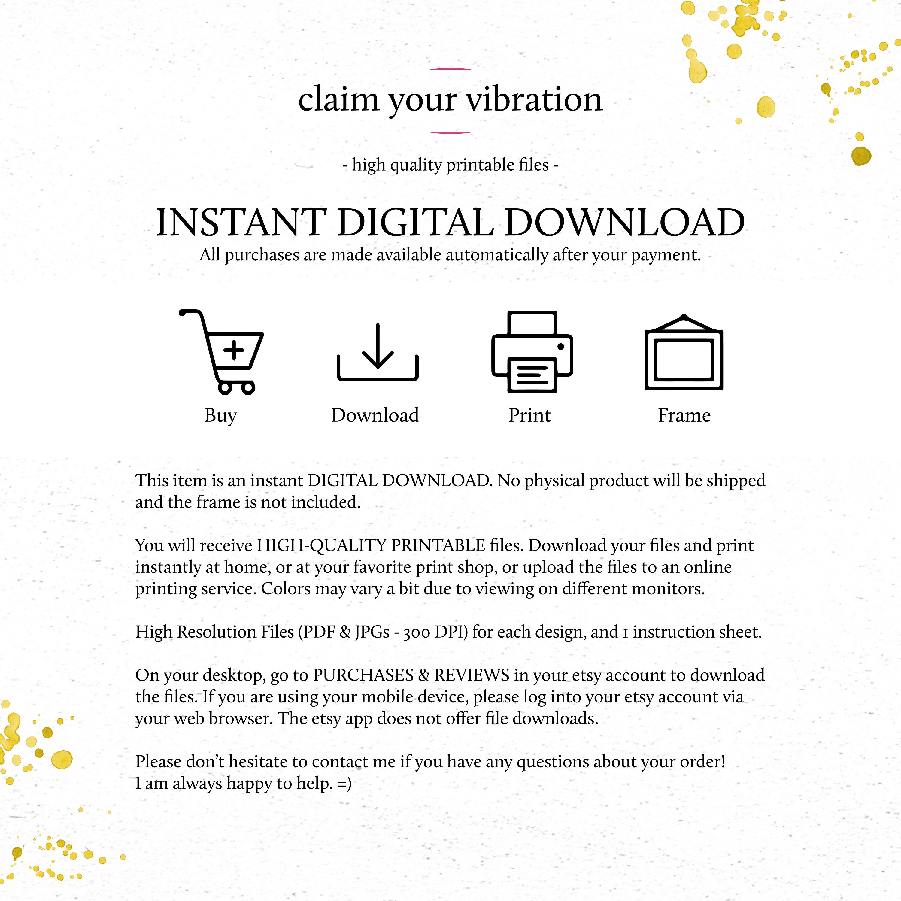 Affirmative Cards, Affirmation Poster Set, Affirmative Gift, Printable ...