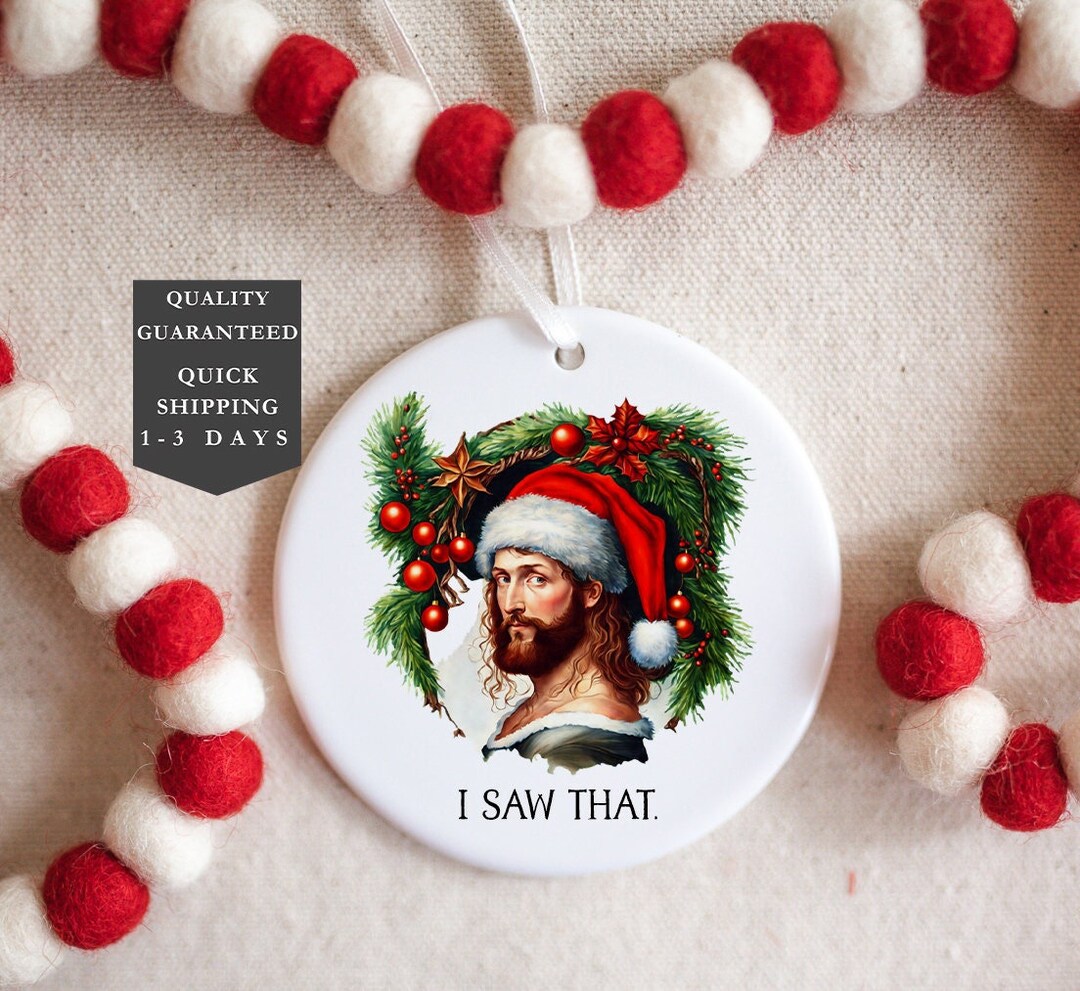 I Saw That Ornament Dad Funny Stocking Stuffer White Elephant Gift ...