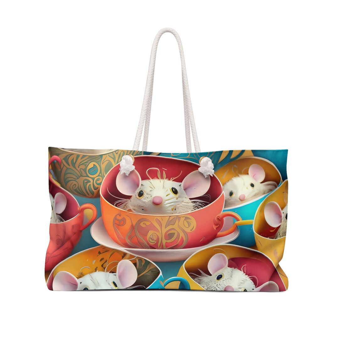Mad Tea Party Mice in Spinning Teacups Weekender Bag - Etsy
