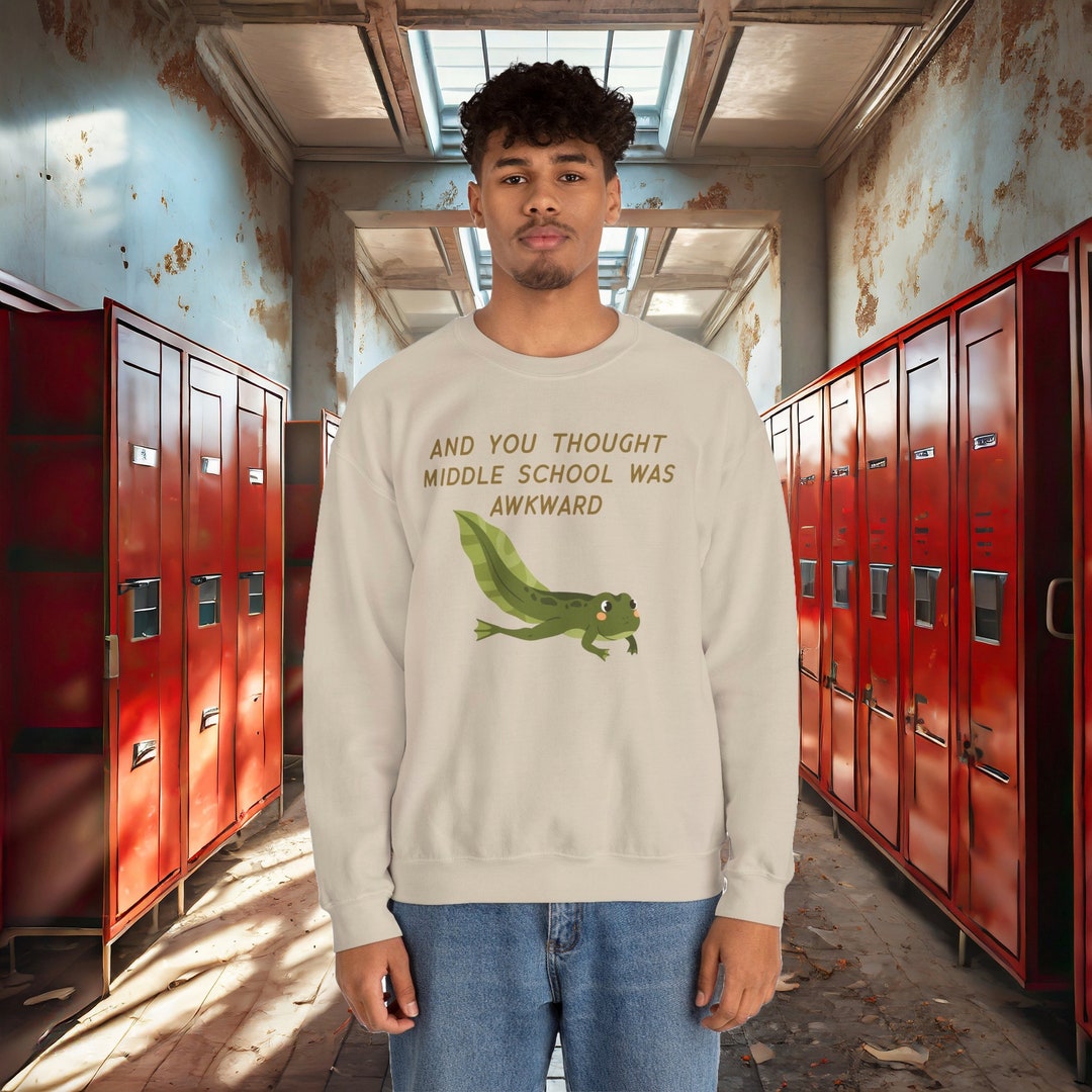 Awkward Frog Edition Sweatshirt, Frog Lover Unisex Crewneck Sweater ...