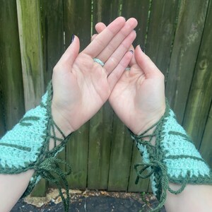 Leaf Gauntlets, Whimsical Nature Arm Warmers, Fairy Arm Covers ...