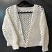 Handmade White Cardigan - Etsy