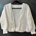 Handmade White Cardigan - Etsy
