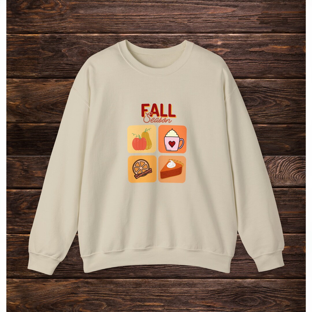 Cozy Fall Season Sweatshirt Fall Pumpkin Sweatshirt Football - Etsy