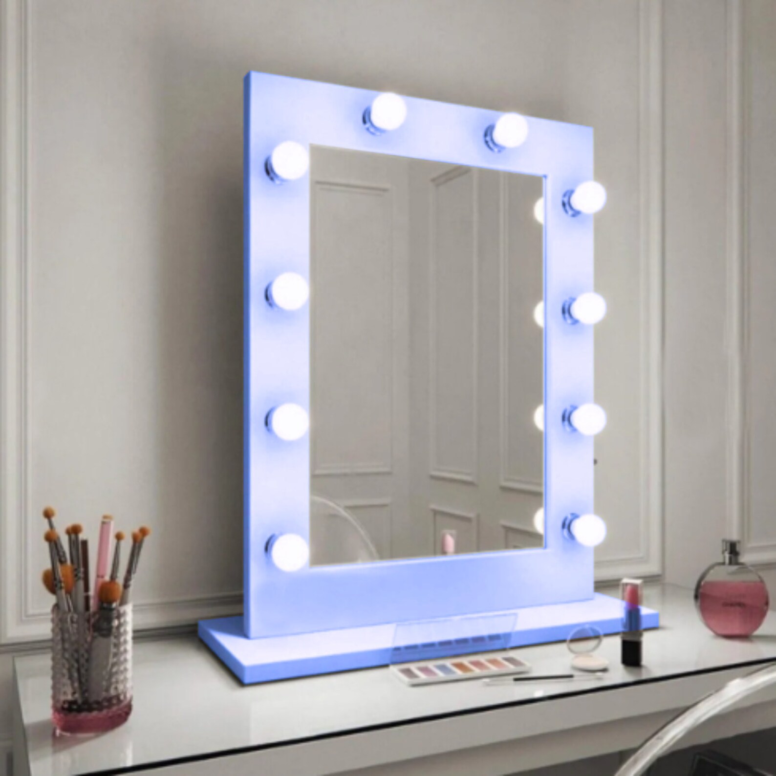 Illuminated Backstage Makeup Mirror 65x45 Cm - Etsy