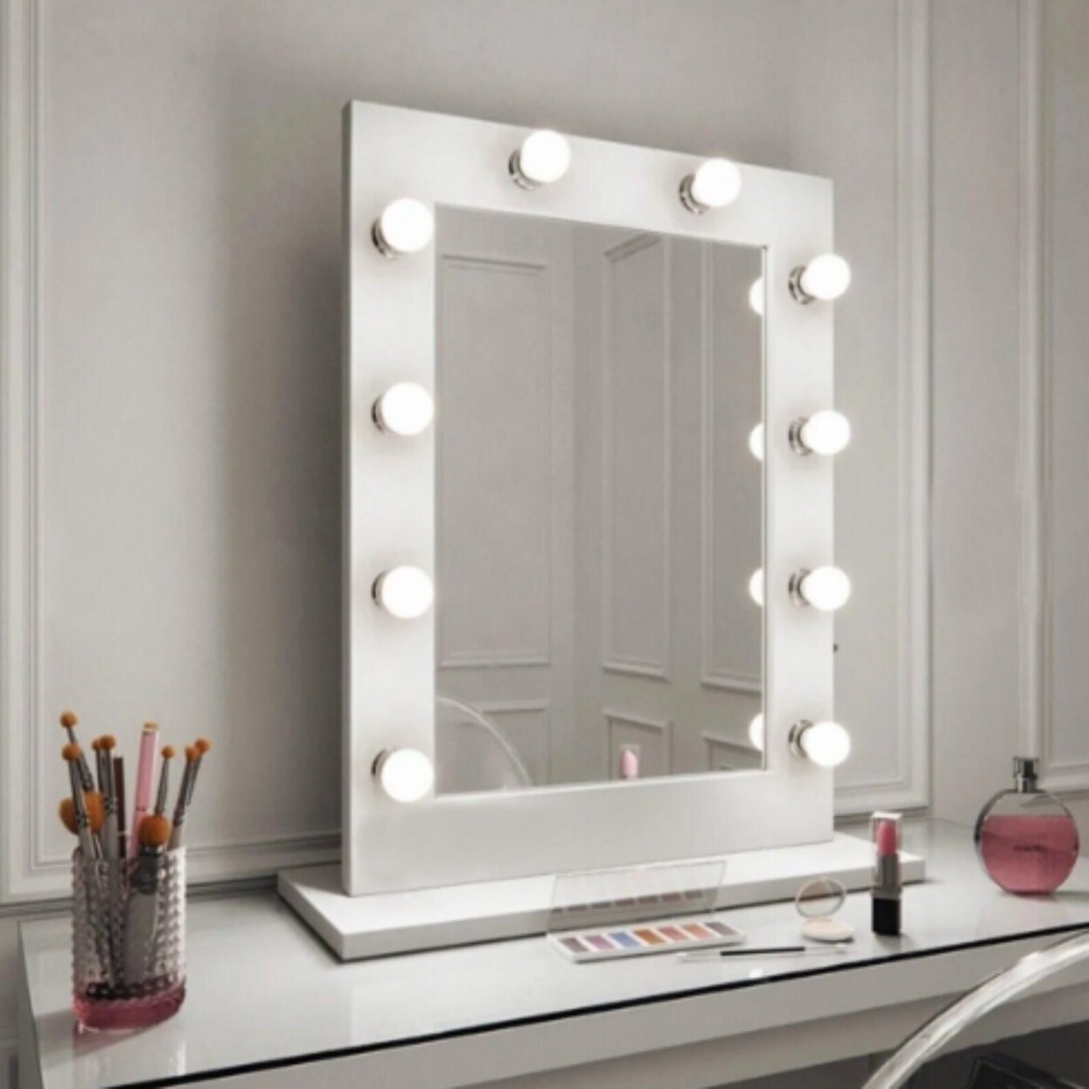 Illuminated Backstage Makeup Mirror 65x45 Cm - Etsy