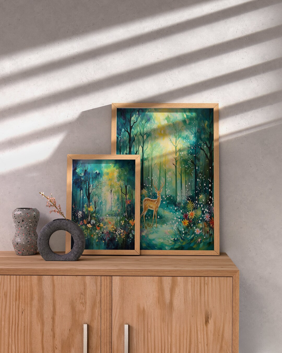 Whimsical Woodland Magic Set of 4, Whimsical Art, Whimsical Wall Art ...
