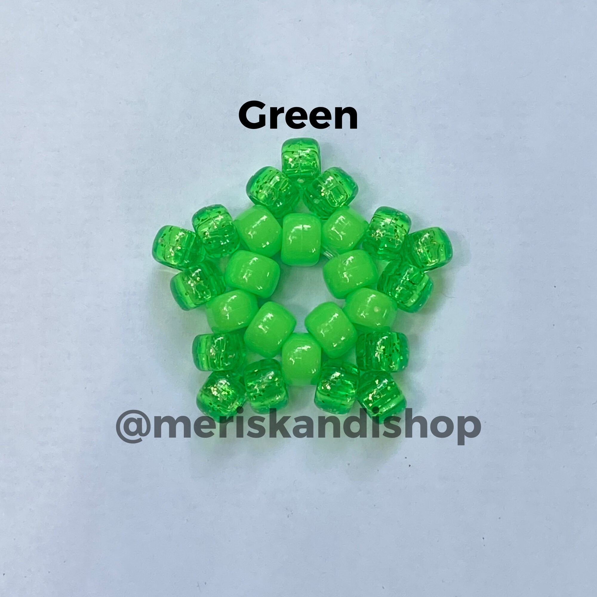 Rainbow Kandi Beaded Stars - Pink, Orange, Yellow, Green, Blue, Purple ...