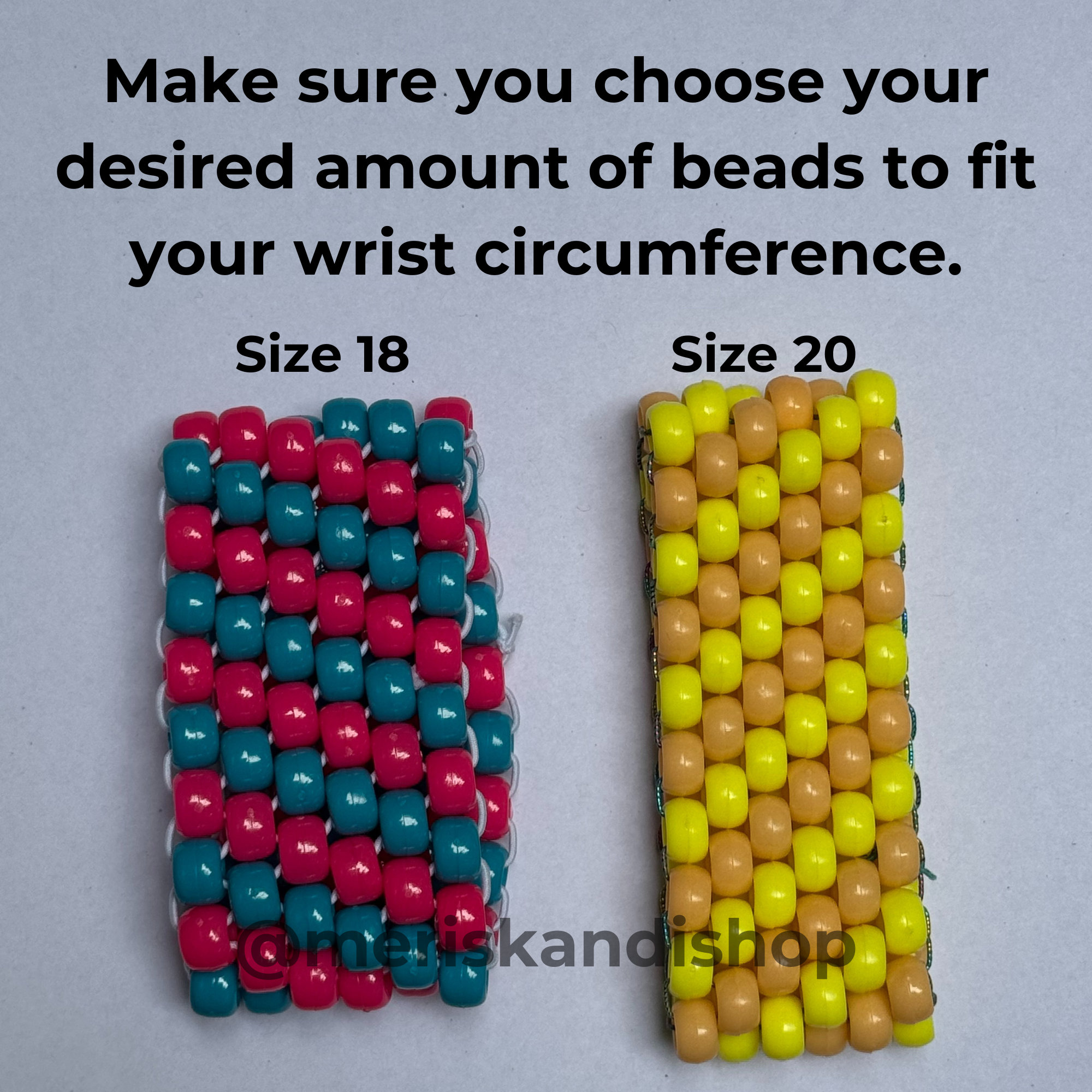 Customizable Pony Bead Peyote Stitch Kandi Cuff - Etsy