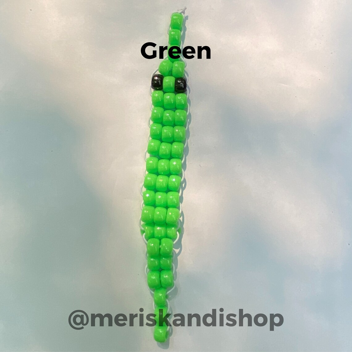 Singe Rainbow Kandi Worm - Red, Orange, Yellow, Green, Blue, Purple ...