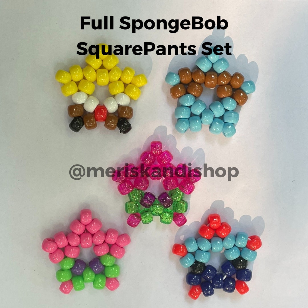 Full Spongebob Squarepants Kandi Stars Set - 5 Pieces - Spongebob ...