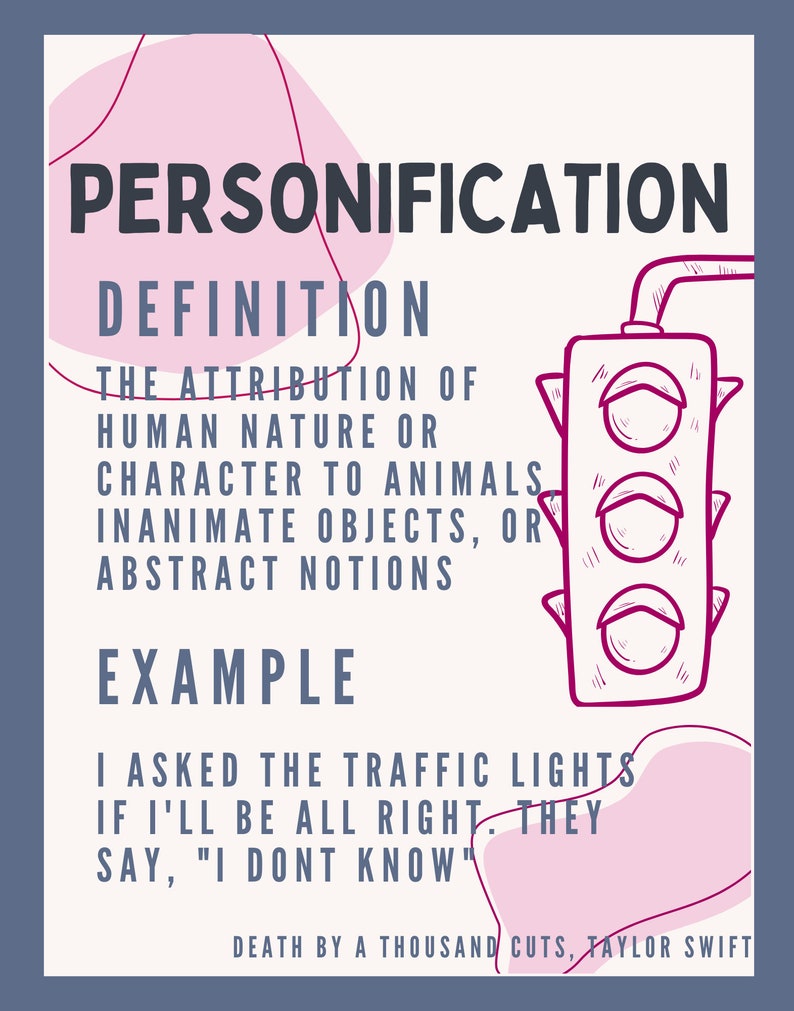 Taylor Swift Literary Device Poster Bundle - Etsy