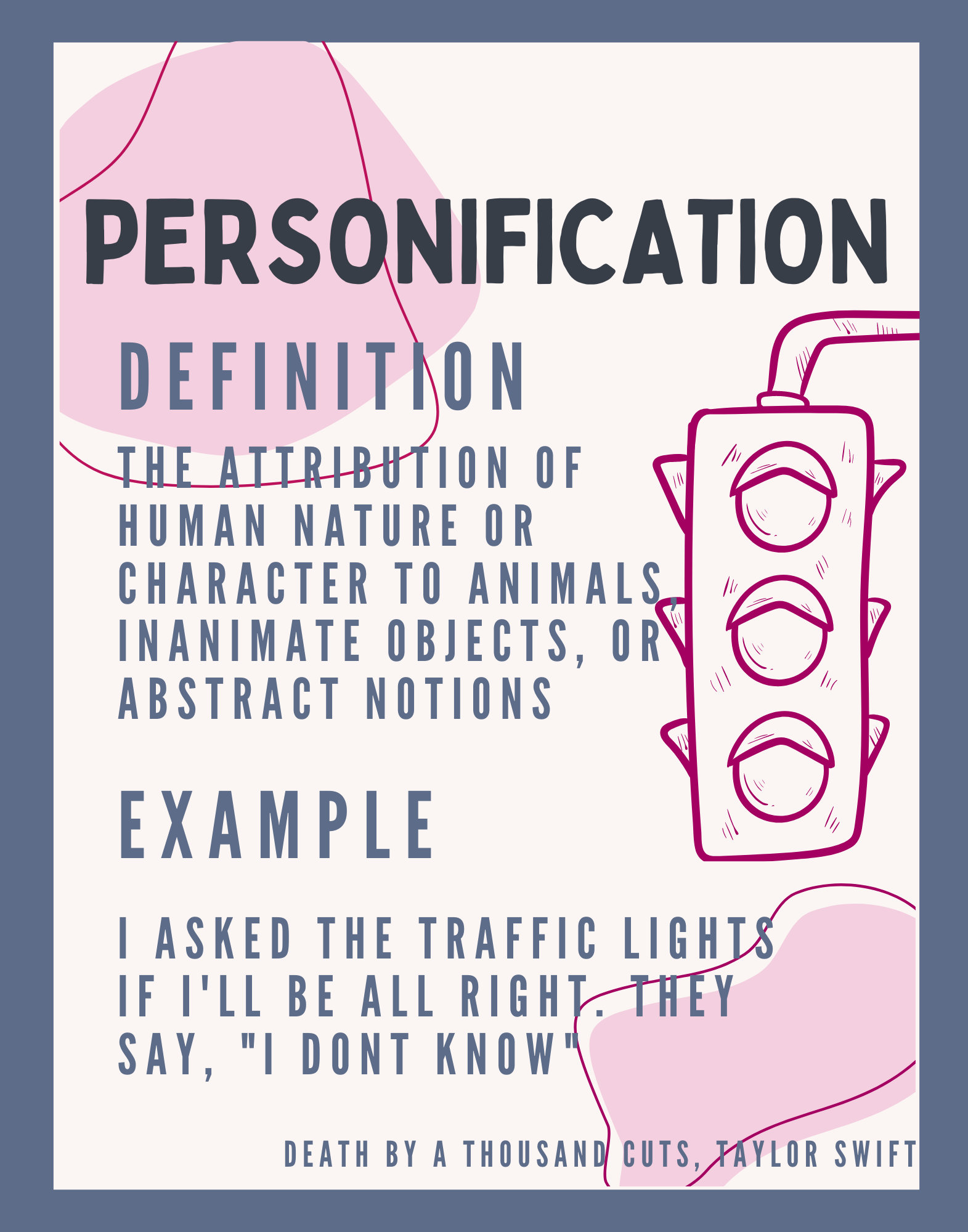 Taylor Swift Literary Device Poster Bundle - Etsy