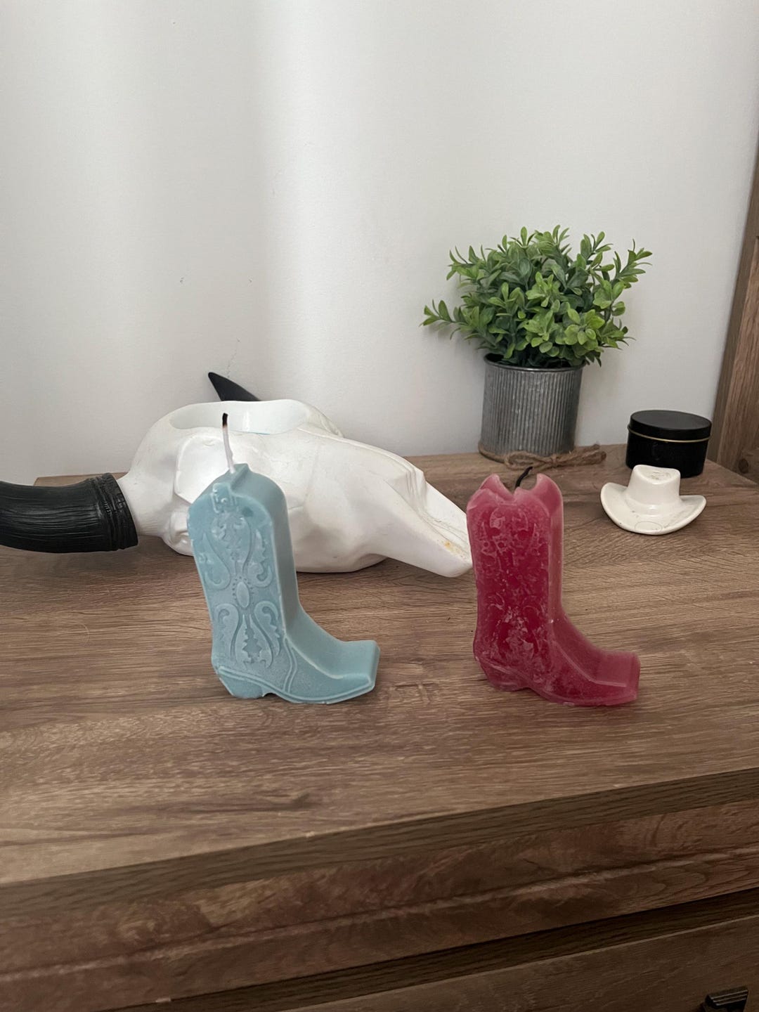 Cowboy Boot Candle - Etsy