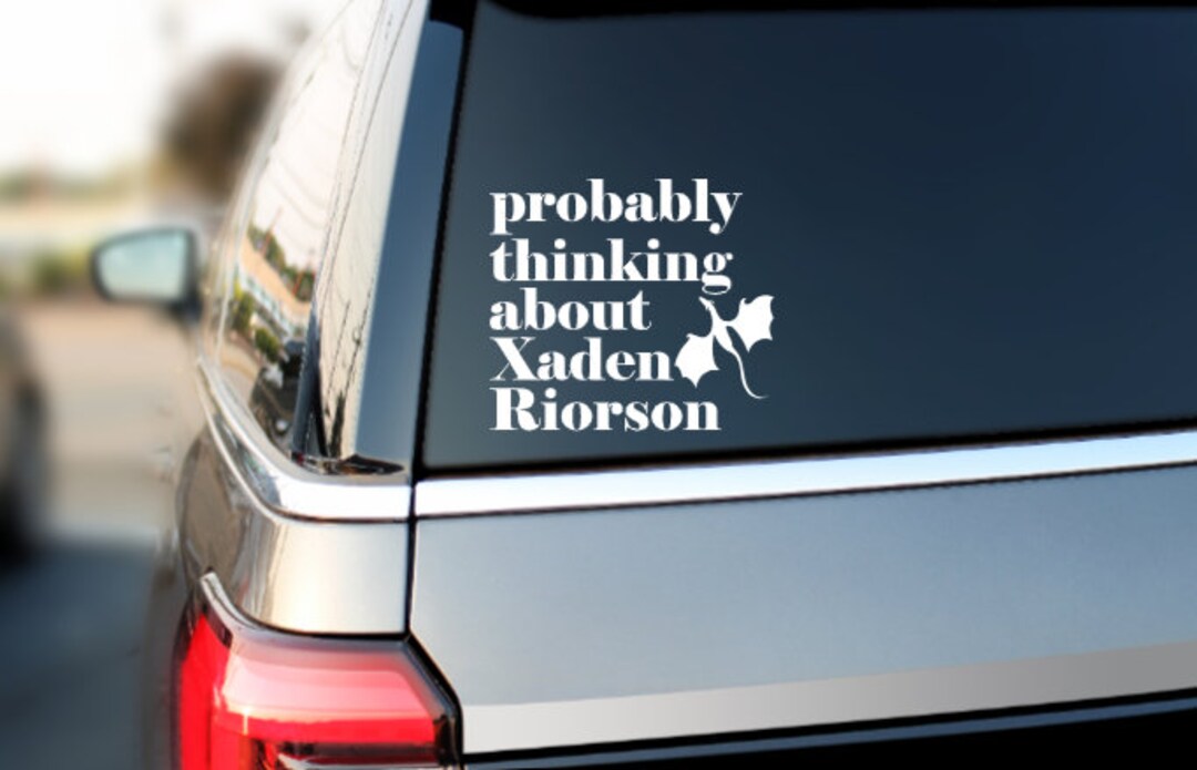 FOURTH WING XADEN Riorson Car Decal Dragon Sarah J Maas Iron Flame - Etsy
