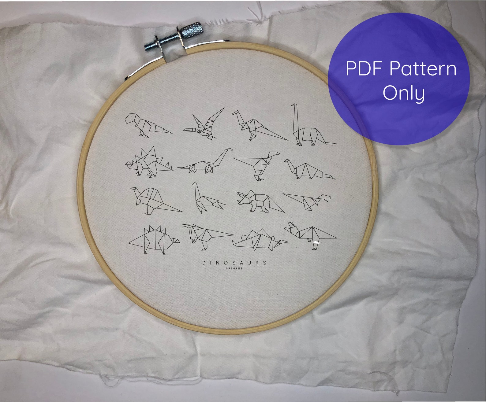 Digital PDF Pattern Origami Dinosaurs | PDF Pattern | Instant Download ...
