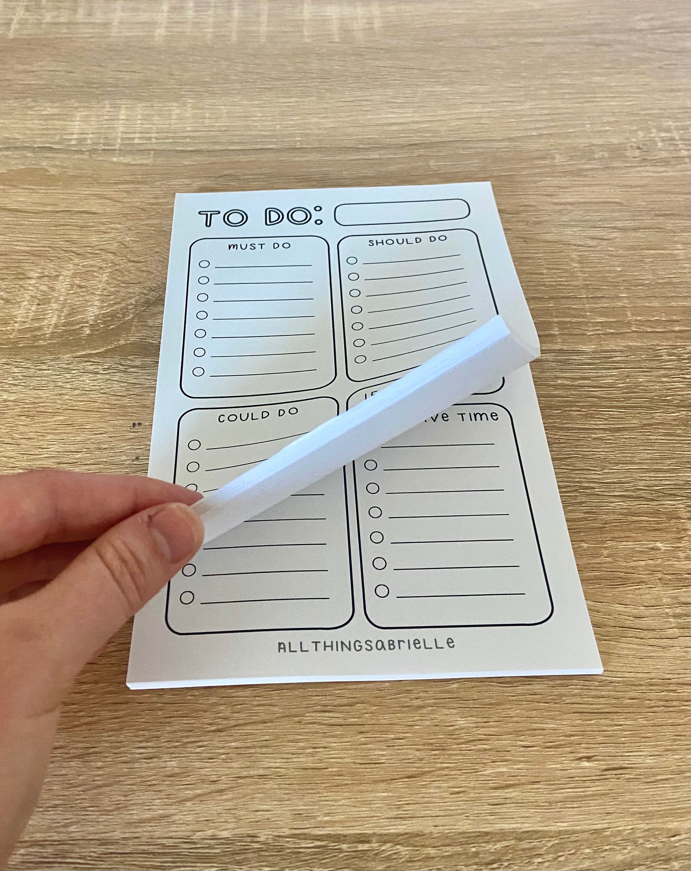 Categorized to Do List Checklist, Daily Planner, Weekly Planner ...