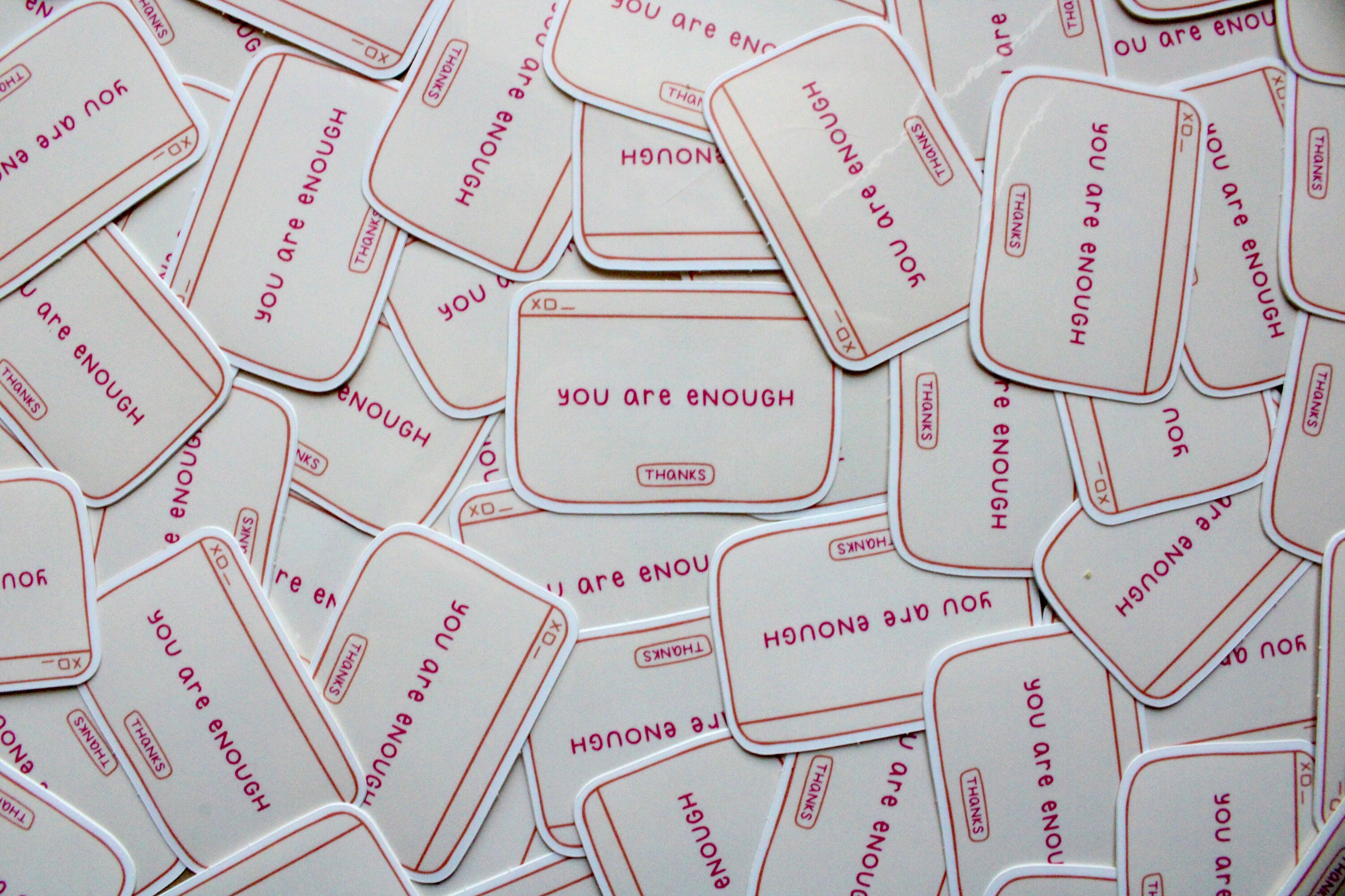 You Are Enough Sticker Self Love Quote Sticker Vinyl - Etsy