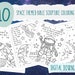10 SPACE Themed Bible Scripture Coloring Pages for Download - Etsy