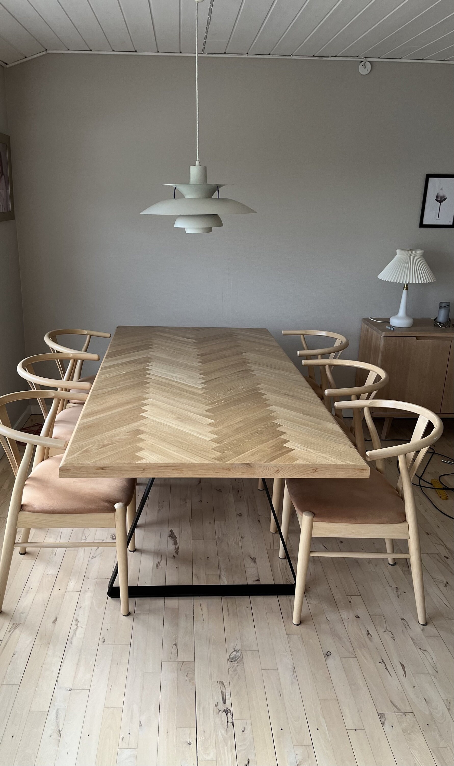 Herringbone Table DIY - Etsy