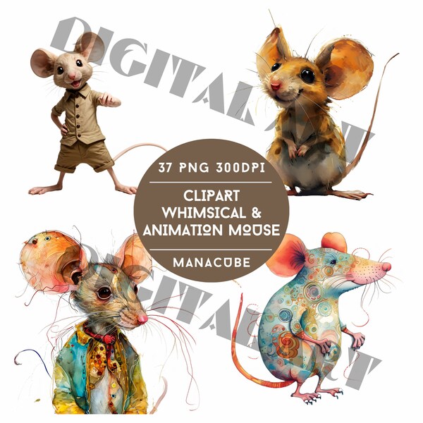Free Mouse Digital AI Art, Pack, Mixed, JPG, Instant Download ...