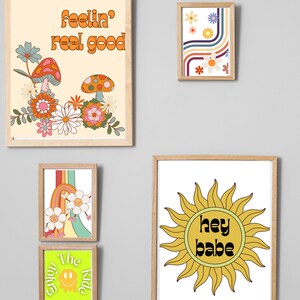 Set of 10 Groovy Digital Prints - Etsy