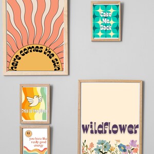 Set of 10 Groovy Digital Prints - Etsy