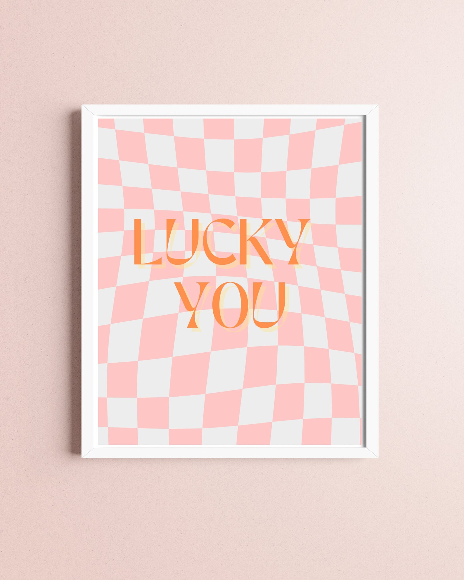 Set of 4 Funky Checkered Digital Prints - Etsy