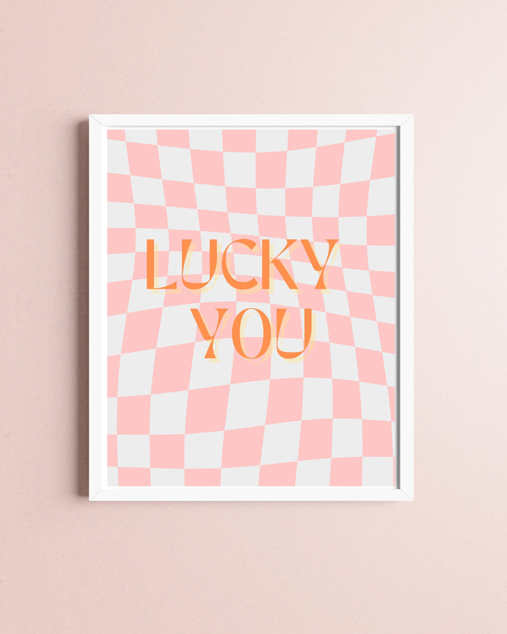 Set of 4 Funky Checkered Digital Prints - Etsy