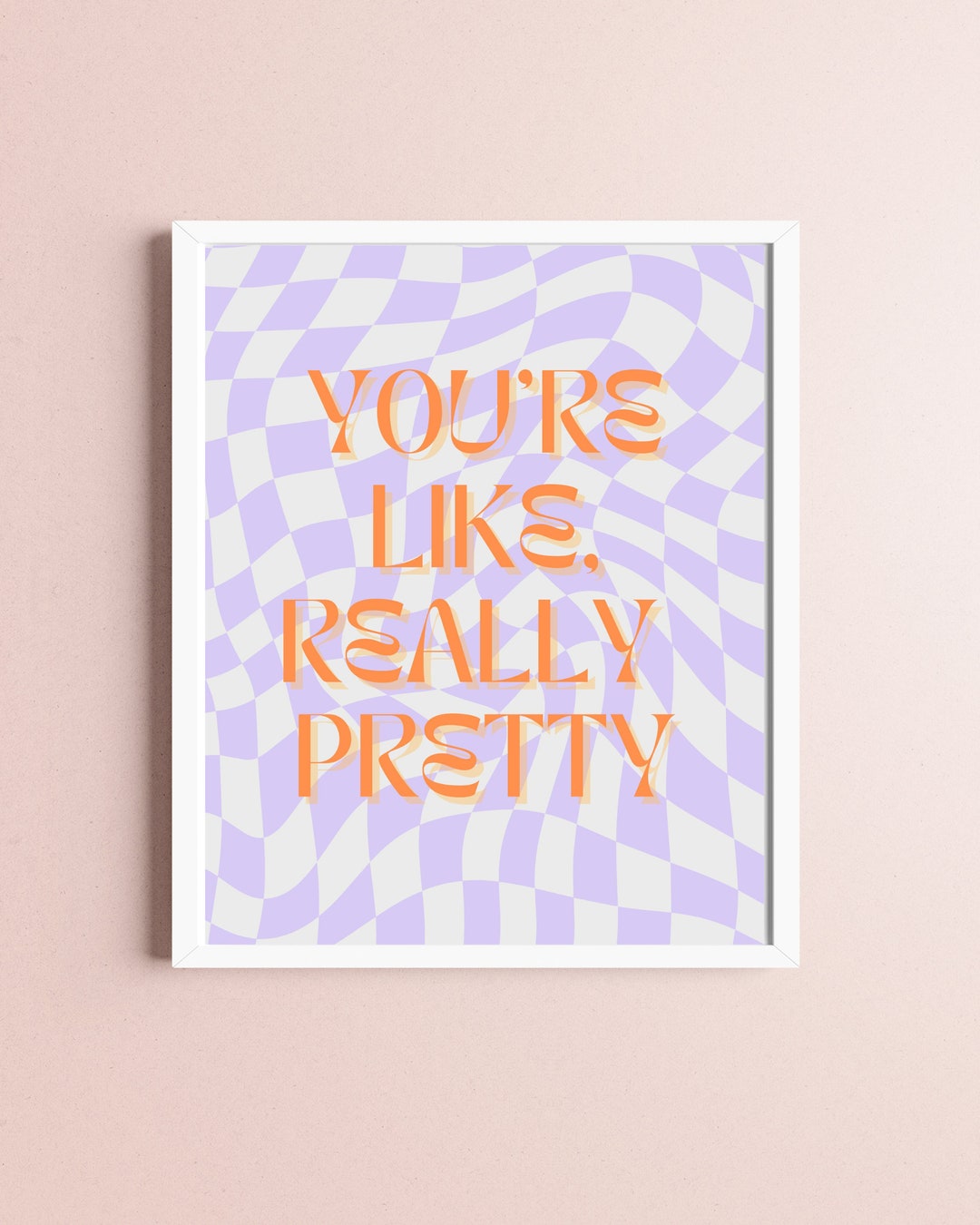 Set of 4 Funky Checkered Digital Prints - Etsy